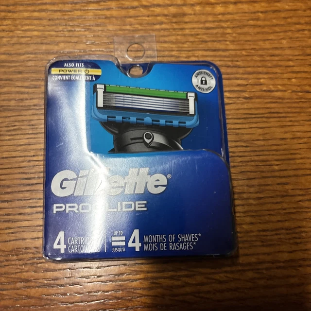 GILLETTE PROGLIDE MEN'S Razor Blade Refills, 4 Count, Mens Razor Blades ...