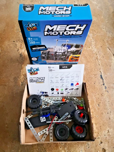 SCIENCE CLUB MECH Motors Motorised 4X4 Off-Roader £3.50 - PicClick UK