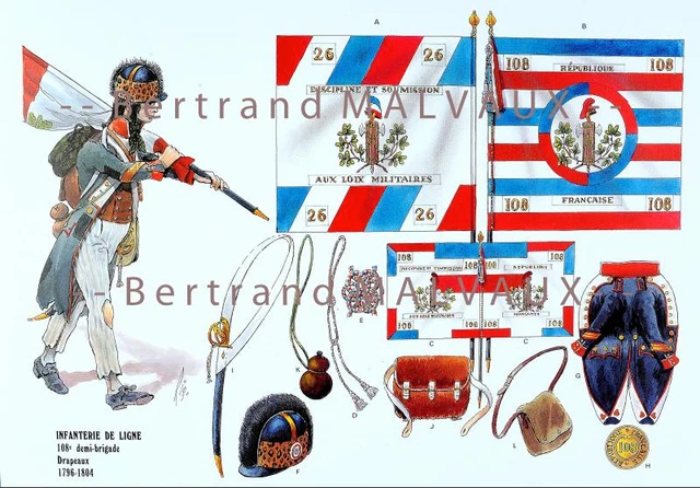 RIGO (ALBERT RIGONDAUD) : LE PLUMET PLANCHE 250 : INFANTERIE DE LIGNE 108e DEMI- EUR 4,00 ...