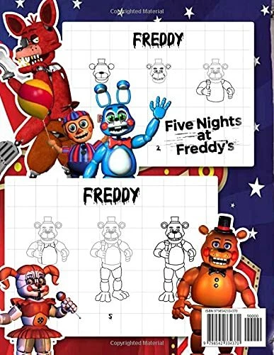 FIVE NIGHTS AT Freddy's How To Draw FNAF 2021 How To Draw Book Step-by ...
