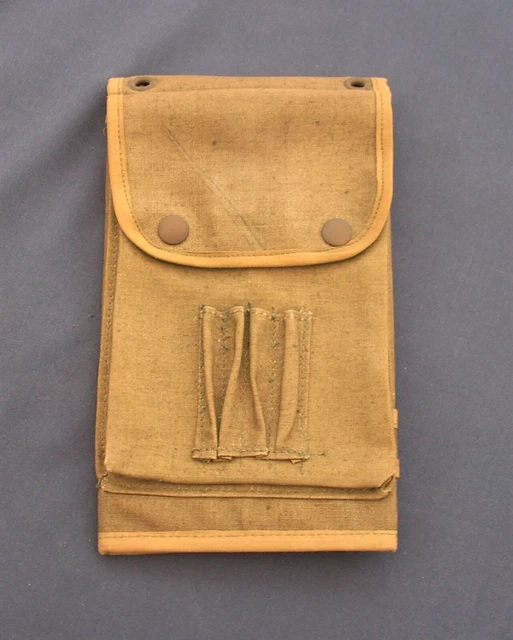 GENUINE WWII BRITISH Army Jungle Folding Canvas Map Case 1943 - D&G Ltd ...