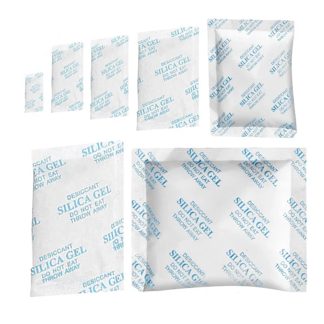 VAN DER LINN Silica Gel Desiccant 1g 5g 10g 20g 50g 100g 250g Packet ...