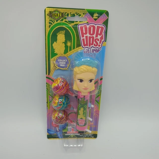 WICKED THE MOVIE Glinda Pop Ups! Flix Candy Lollipop Holder Chupa Chups ...