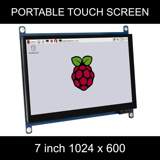 7 INCH 1024X600 Portable HDMI Monitor Display Touch Screen IPS ...