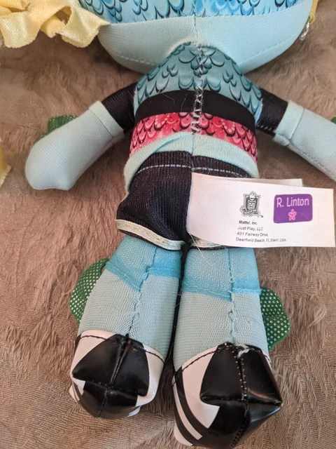 MONSTER HIGH FREAKY & Fabulous 'Lagoona Blue' 10" Rag Doll Stuffed ...