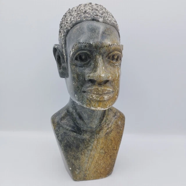 AFRICAN SHONA ART Sculpture From Zimbabwe's Shona Tribe Man Hand Carved ...