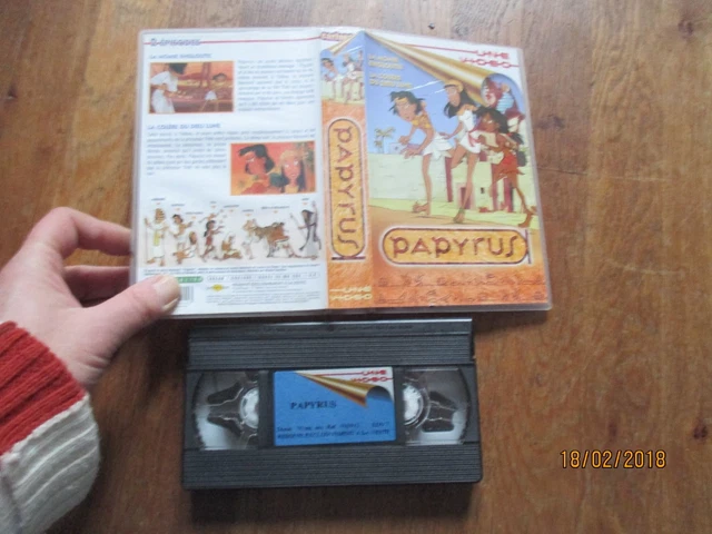 CASSETTE VIDEO VHS Dessin Anime Papyrus Momie Engloutie + Colere Dieu ...