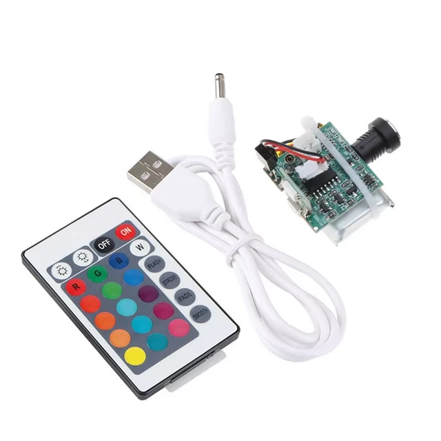 16 COLORS USB LED Moon Lamp Board Remote Control Light Source Night 3D ...