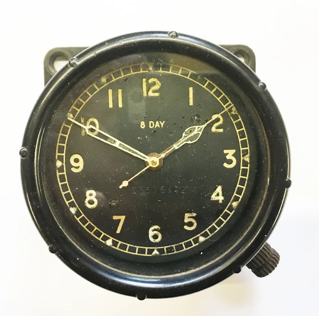 RAF AIR MINISTRY WW2 Aircraft Clock Hurricane Spitfire Aircraft 8 Day ...