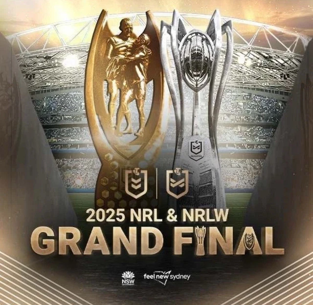 NRL 2025 GRAND Final Storm vs Broncos Tickets Family Pass (4 Tickets ...