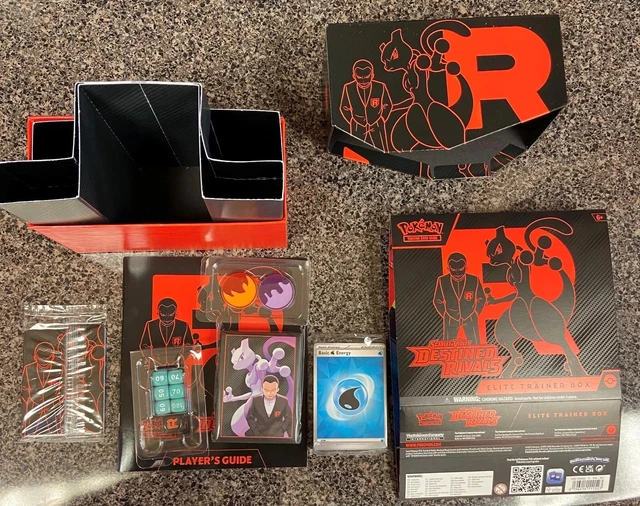 POKÉMON TCG DESTINED Rivals ETB Elite Trainer Box (No Packs) With Promo ...