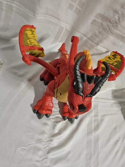 FISHER-PRICE IMAGINEXT RED Winged Eagle Talon Castle Dragon Works With ...