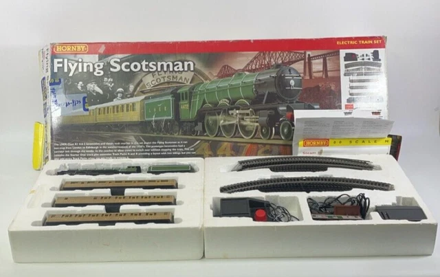 HORNBY OO GAUGE R1019 Flying Scotsman Electric Train Set Complete ...