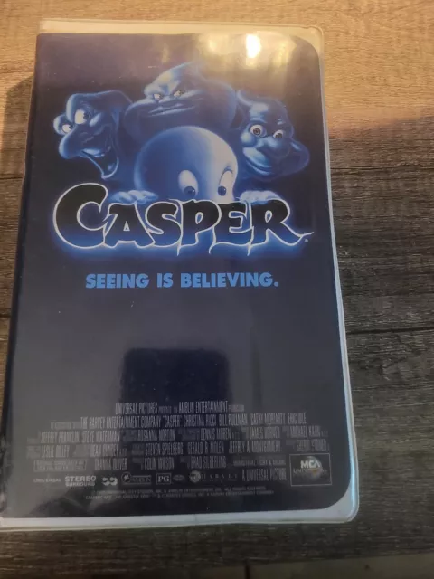 UNIVERSAL VHS CASPER VHS Bill Pullman Christina Ricci Halloween Spooky ...
