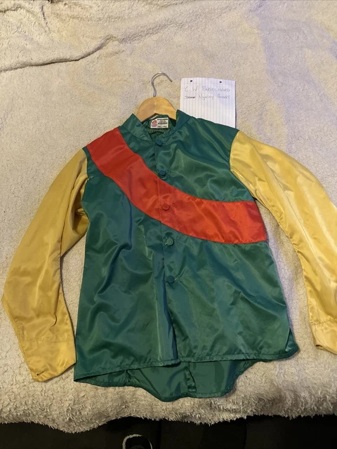 RARE VINTAGE HORSE Racing Jockey Silk Top Ninjinsky Colours Charles W ...