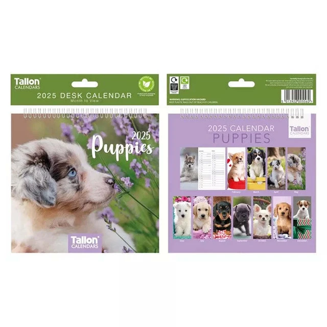 DESK CALENDAR 2025 Standing Desktop Monthly Flip Planner Organiser Home ...