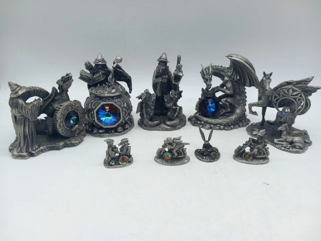 VINTAGE MYTH & Magic Figurines Statues Bundle Of 5 + 4 Minitures £15.00 ...