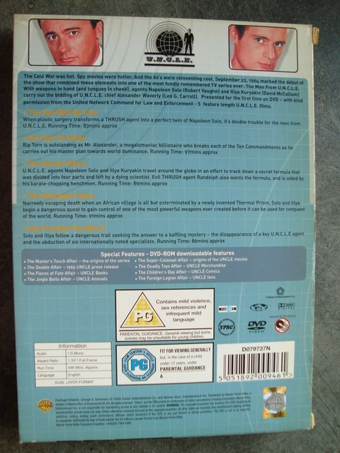 THE MAN FROM U.N.C.L.E. (DVD, 2003, 3-Disc Set, Box Set) EUR 4,71 ...