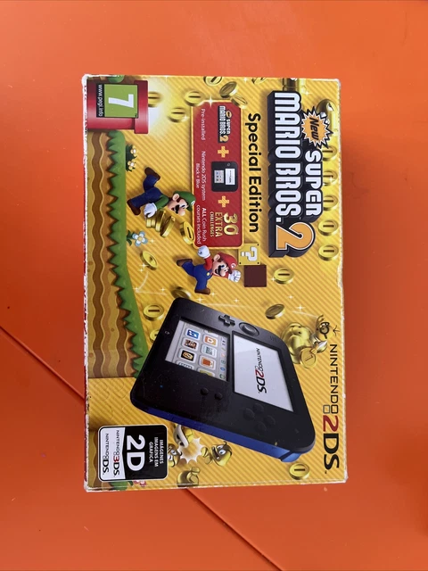 NINTENDO 2DS NEW Super Mario Bros Console - Nera/Blu + Nintendo 3DS XL ...