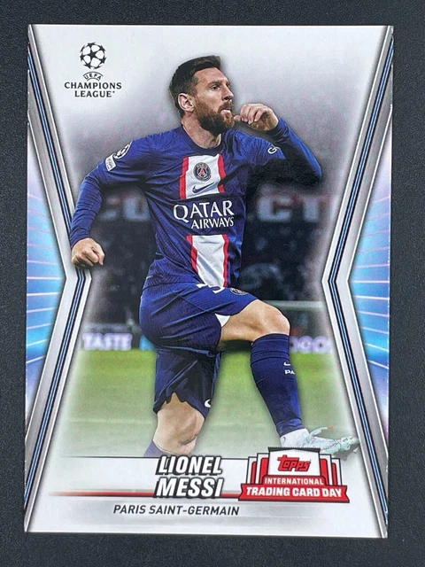 2022-23 TOPPS UCL National Trading Card Day Lionel Messi PSG #NTCD-S21 ...