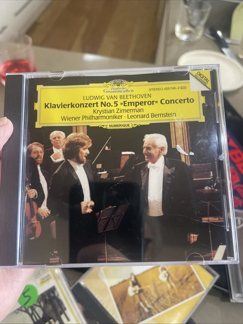 BEETHOVEN: PIANO CONCERTO No.5 'emperor' by Krystian Zimerman / Leonard ...