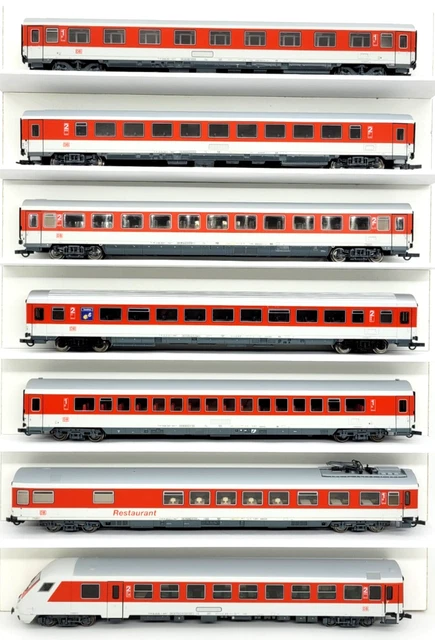 ROCO H0 IC-WAGEN, Konvolut, DB AG, DC, rot/weiß, Epoche V, exact 1:87 ...