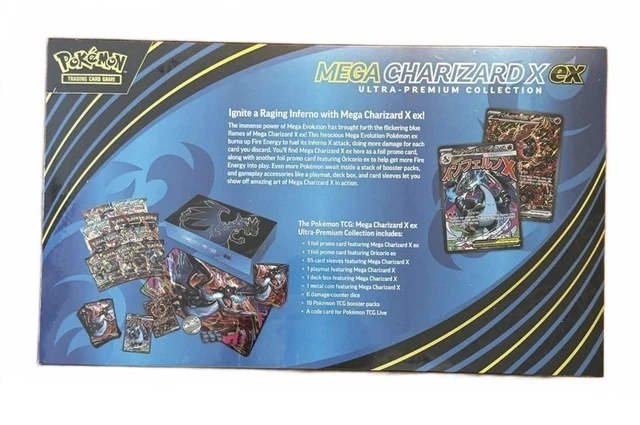 POKEMON MEGA CHARIZARD X ex Ultra Premium Collection Box Sealed New UPC ...