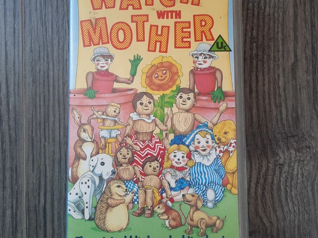 WATCH WITH MOTHER Vhs Video +Andy Pandy, Flowerpot Men, Wooden Tops Etc ...