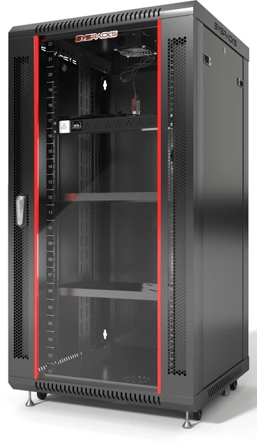 22U SERVER RACK WALL MOUNT CABINET ENCLOSURE (24"w x24"d x43"h) $399.00 ...
