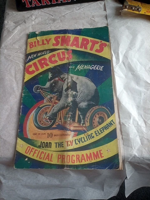 70 YEAR OLD Billy Smarts New World Circus Official programme 1954 ...