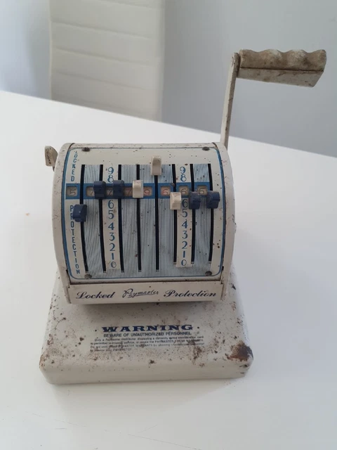 ANCIENNE MACHINE À calculer LOCKED PAYMASTER PROTECTION EUR 49,90 ...