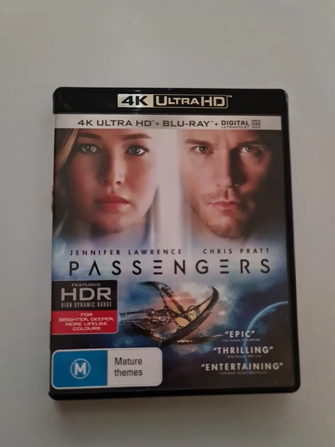 PASSENGERS | BLU-RAY + Uhd 4k (Blu-ray, 2016) Jennifer Lawrence Chris ...