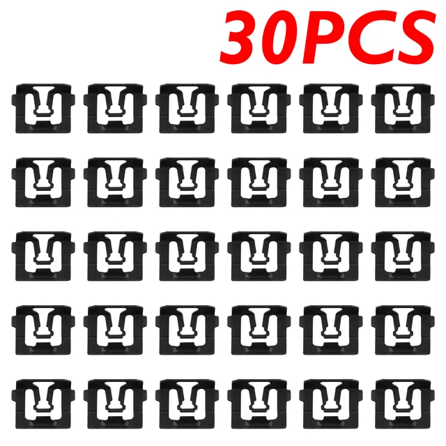 FORD F100 F150 F250 F350 Windshield Trim Molding Clips- 30 pcs- #026 ...