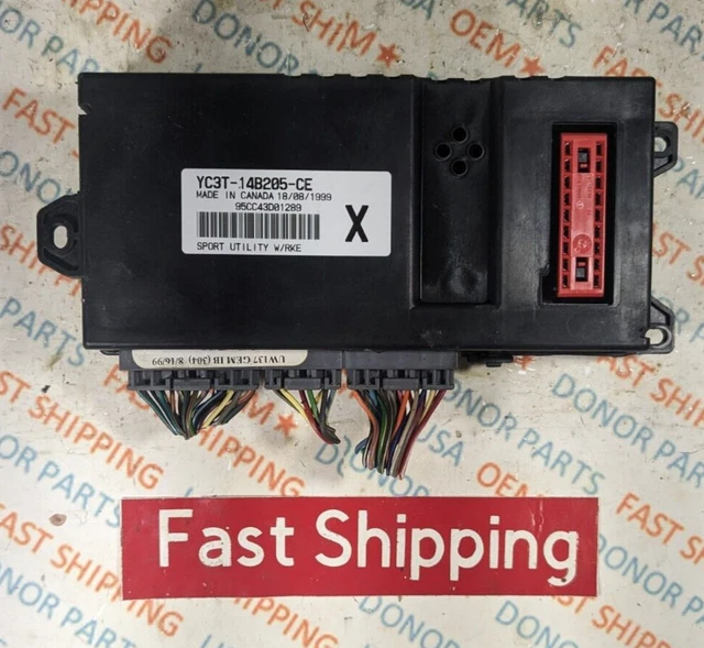2000-2001 FORD F250 F350 Excursion Body Control GEM Module YC3T-14B205 ...