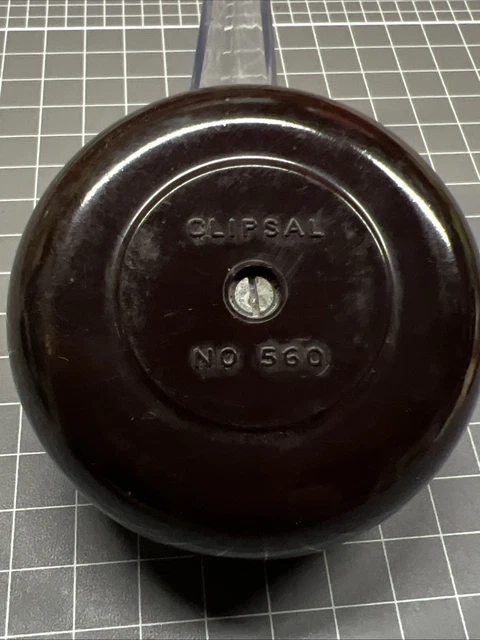 VINTAGE BAKELITE ELECTRICITY Junction Box Lighting Switch Clipsal Power ...