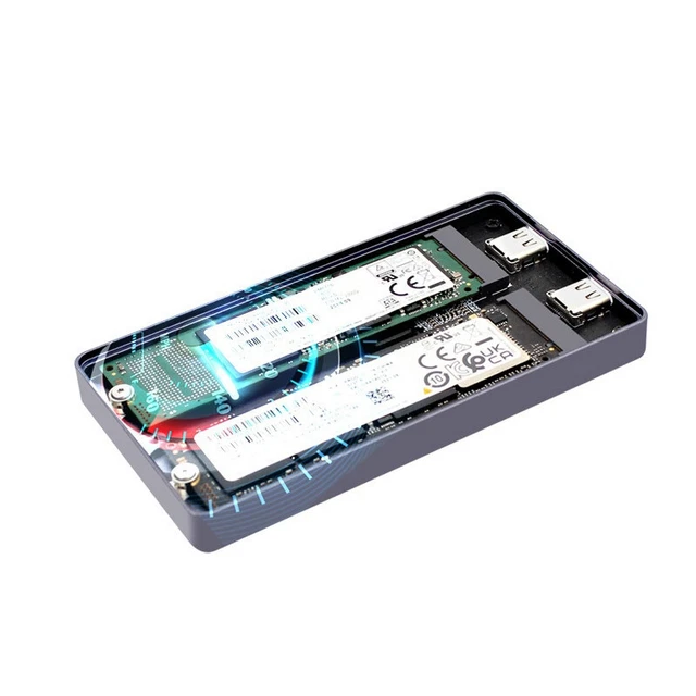 NGFF M.2 2230/42/60/80 NVME SATA Dual Disk SSD USB3.2 10Gb Hard Drive ...
