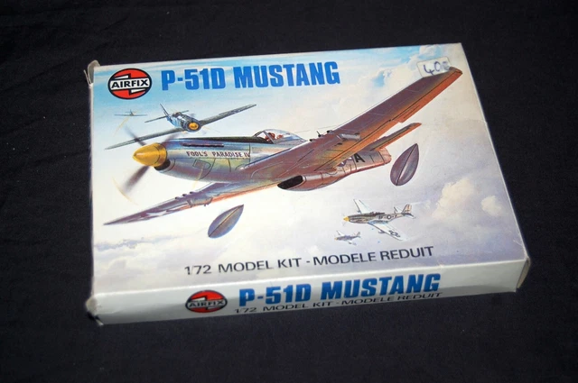 AIRFIX 1/72 SCALE North American P-51D Mustang Model Kit 1976 Release £ ...