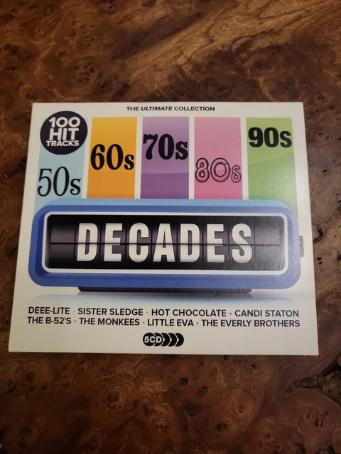 100 HIT TRACKS Ultimate Collection Decades 5 Cd Set 50s, 60s,70s,80s ...