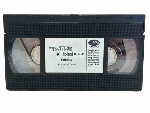 TRANSFORMERS TV CARTOON KIDS VHS VOLUME 1 PRIME THREAT Vol 5 Return To ...