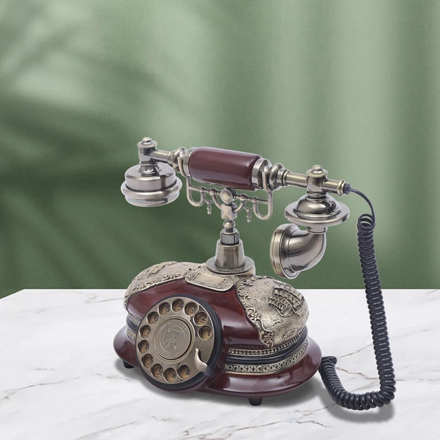 ANTIQUE CLASSIC FRENCH Rotary Dial Working Telephone Vintage Home ...