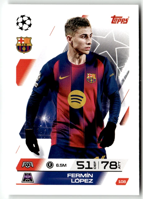 TOPPS MATCH ATTAX Champions League 2025-26 No. 108 Fermin Lopez EUR 1,00 - PicClick DE