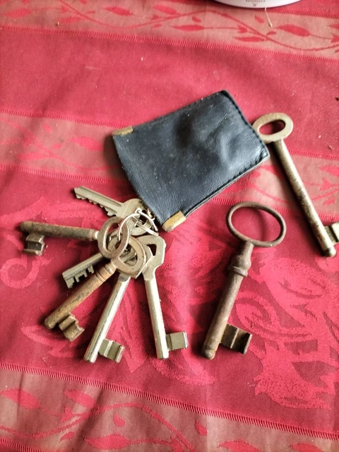 ALTE TÜRSCHLÜSSEL BARTSCHLÜSSEL antik Vintage Original 8 Stück EUR 15,00 - PicClick DE