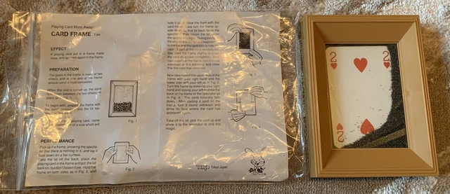 VINTAGE MAGIC TRICK - TENYO Card Frame / Sand Frame - Rare Japanese ...