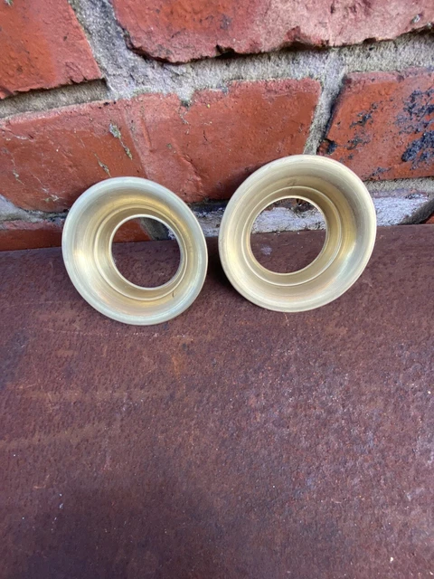 TRACTION ENGINE RAILWAY Oil Lamp Eli Griffiths Brass Light Bezels X 2 £ ...