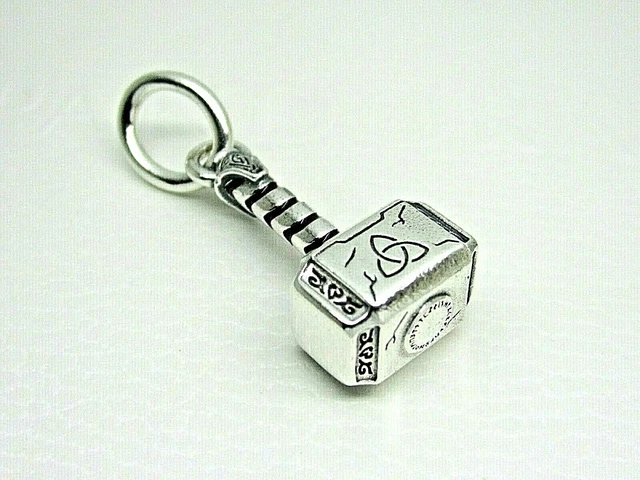 AUTHENTIC PANDORA #790483C01 Marvel The Avengers Thor's Hammer Dangle ...