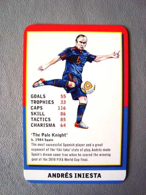 CARTE CALCIO CARTE Fatto Calciatori Internazionali SPAGNA ANDRES ...