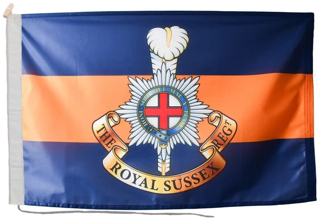 ROYAL SUSSEX REGIMENT British Army Flag with Rope & Toggle - MOD ...