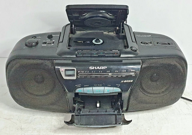 SHARP QT-CD48L(BK) STEREO Radio Cassette Recorder Working but needs ...