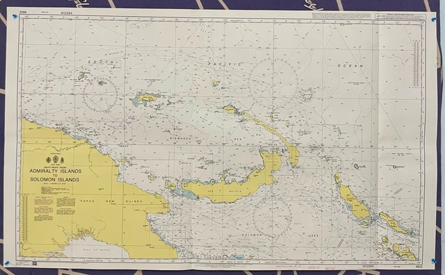 AMIRAUTÉ 4622 SUD Pacific Océan Amirauté Îles Pour Salomon Îles ...
