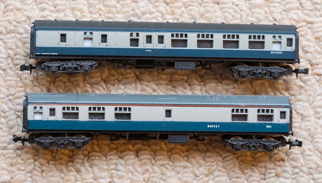 LIMA N GAUGE BR Blue/Grey Mk1 Coaches x2 £16.15 - PicClick UK